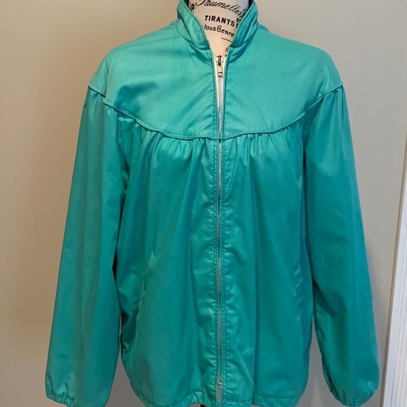Vintage | Jackets & Coats | Vintage Weather Tamer Green Windbreaker ...